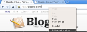 Google chrome Trick – Changing the default search engine - Blogote