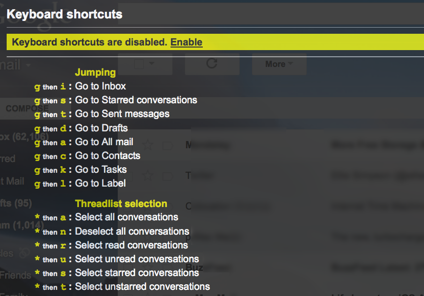 How to Activate Keyboard Shortcuts on Your Gmail Account - Blogote
