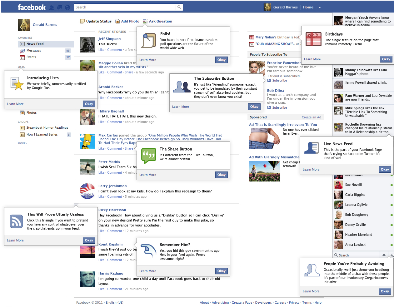 The Real New Facebook Design - Blogote
