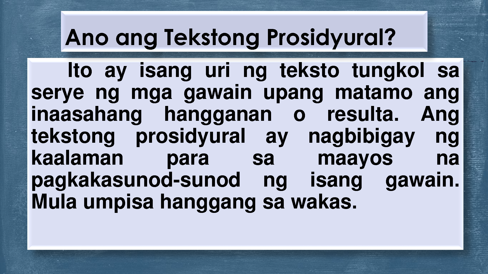 Halimbawa Ng Tekstong Prosidyural - Blogote